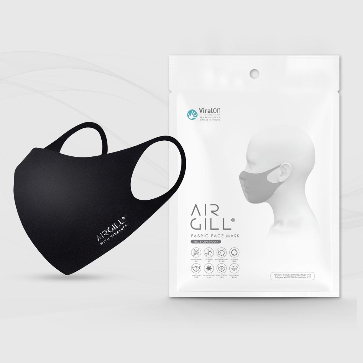 Airgill anti-viral mask